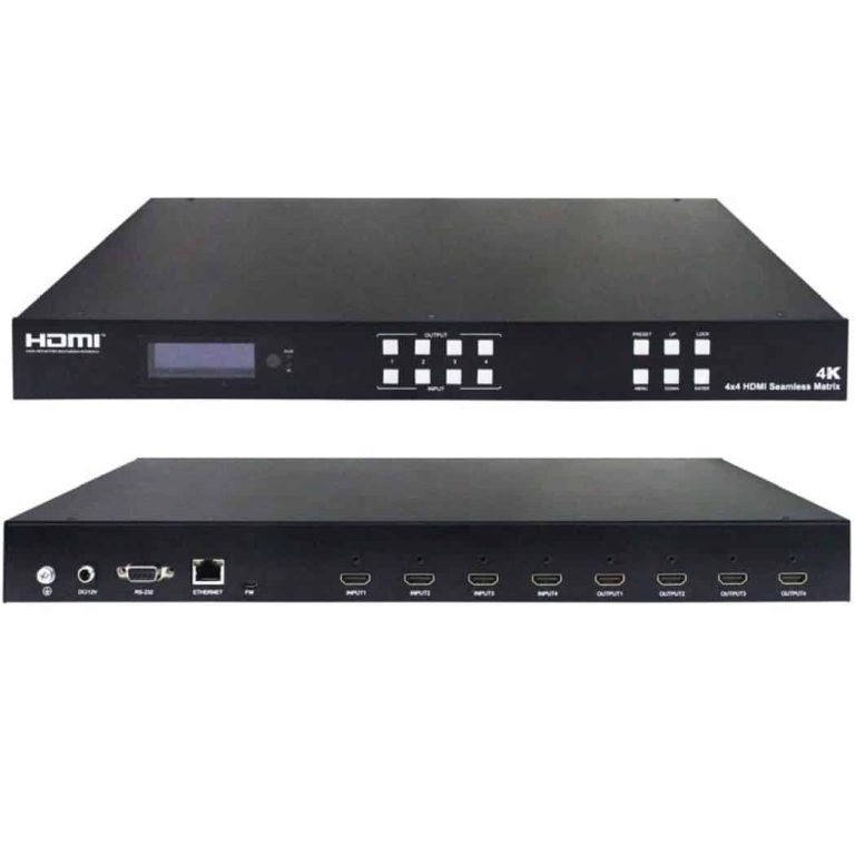 Matryca HDMI 4x4 4K -bezszwowe przełączanie ściana wideo, multiviewer